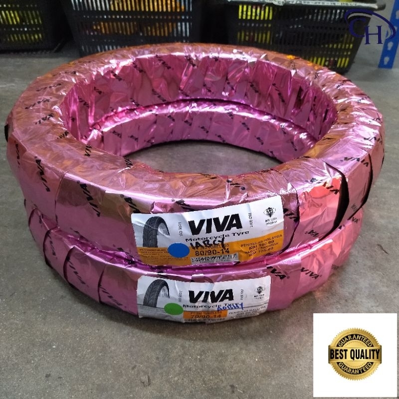 BUNGA TAJAM/VIVA/TAYAR MOTORCYCLE/TUBELESS/FT390/FT900/80-90-14/70-90 ...