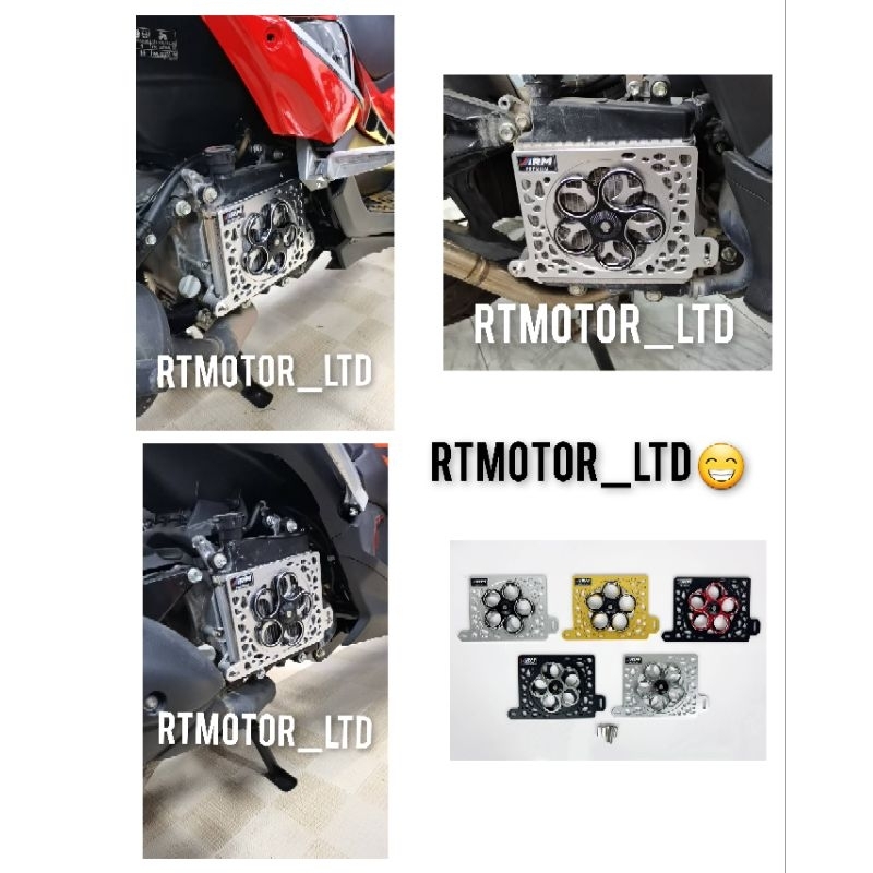 YAMAHA NVX155 V1 V2 / NMAX V1 V2 ARUMI ARM RADIATOR COVER WITH SPINNER ...