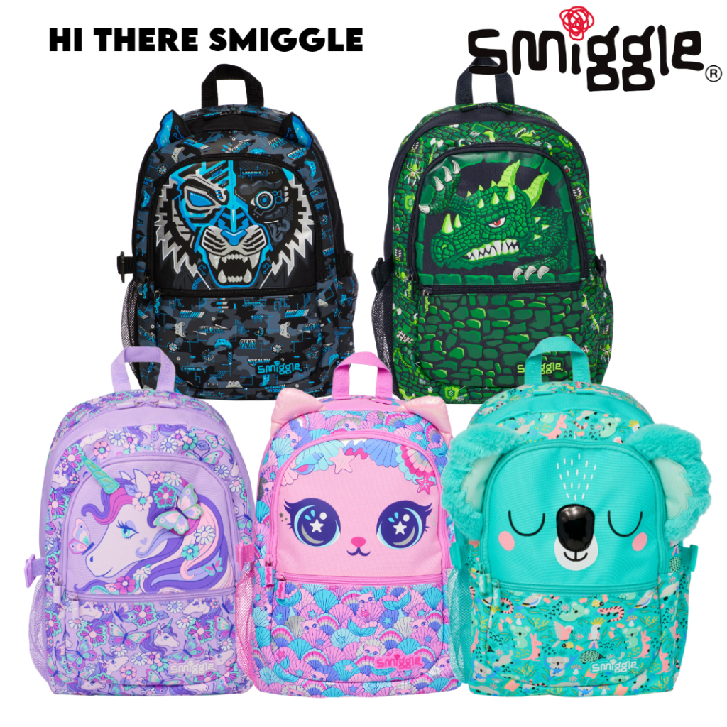 SMIGGLE BAGPACK HI THERE COLLECTION 100% ORIGINAL | Shopee Malaysia