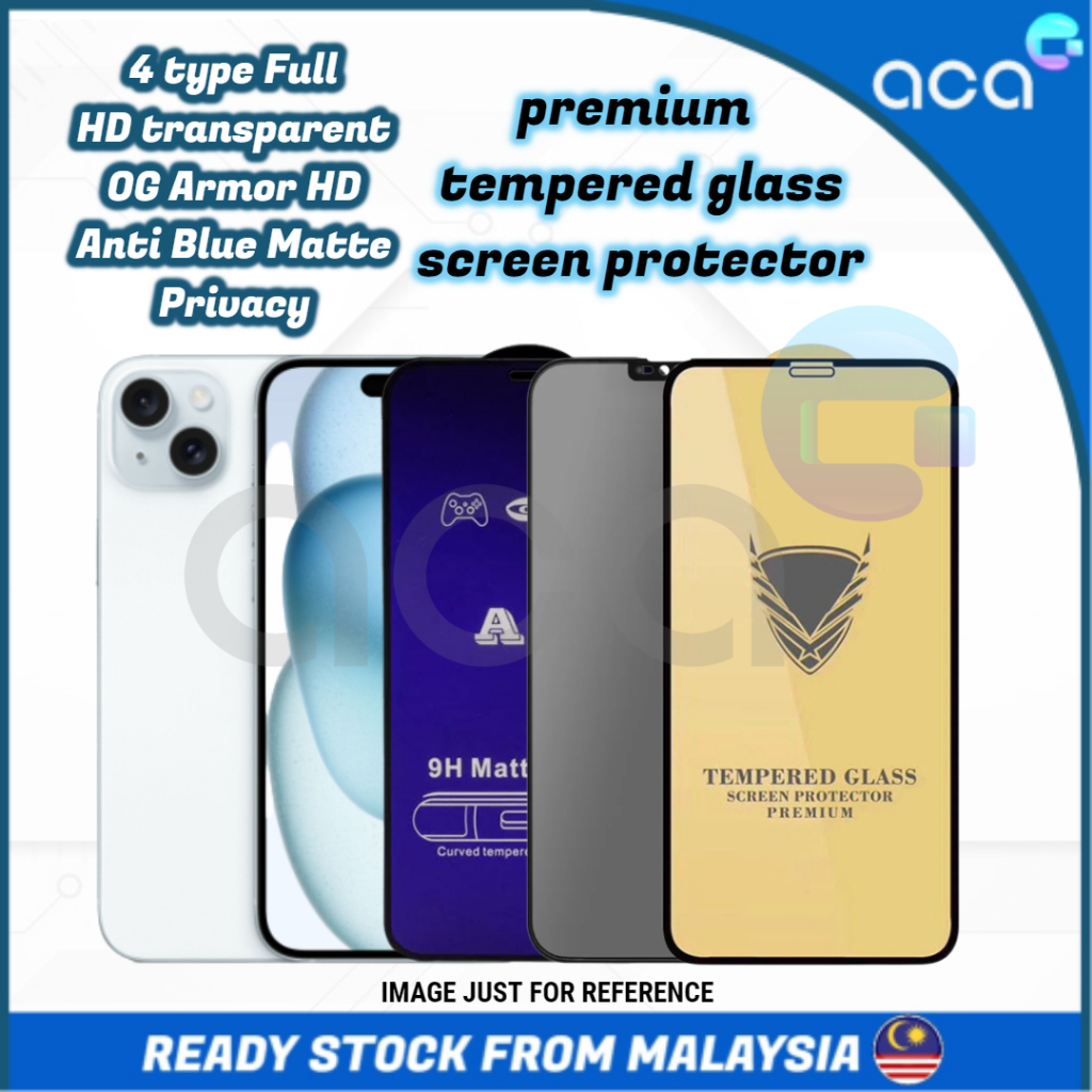 IP 15 Pro Max 15 Pro 15 Plus 15 Tempered Glass Screen Protector HD ...