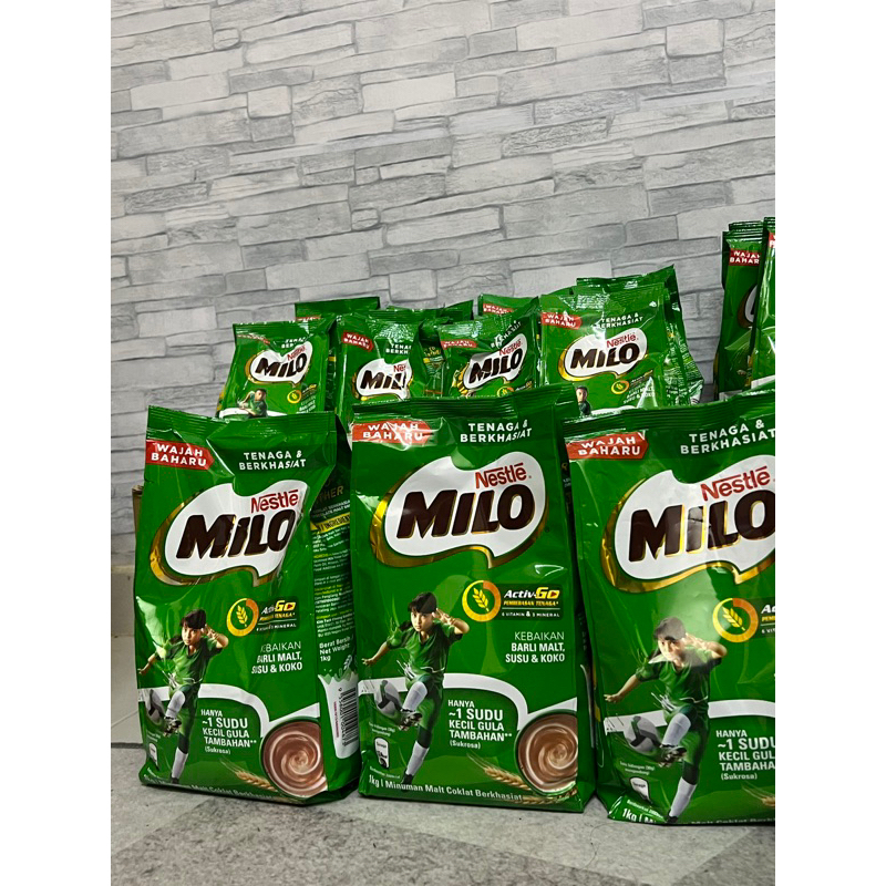 (PROMO) NESTLE MILO 1KG EXP (31/10/2024) MINIMUM 2PC | Shopee Malaysia