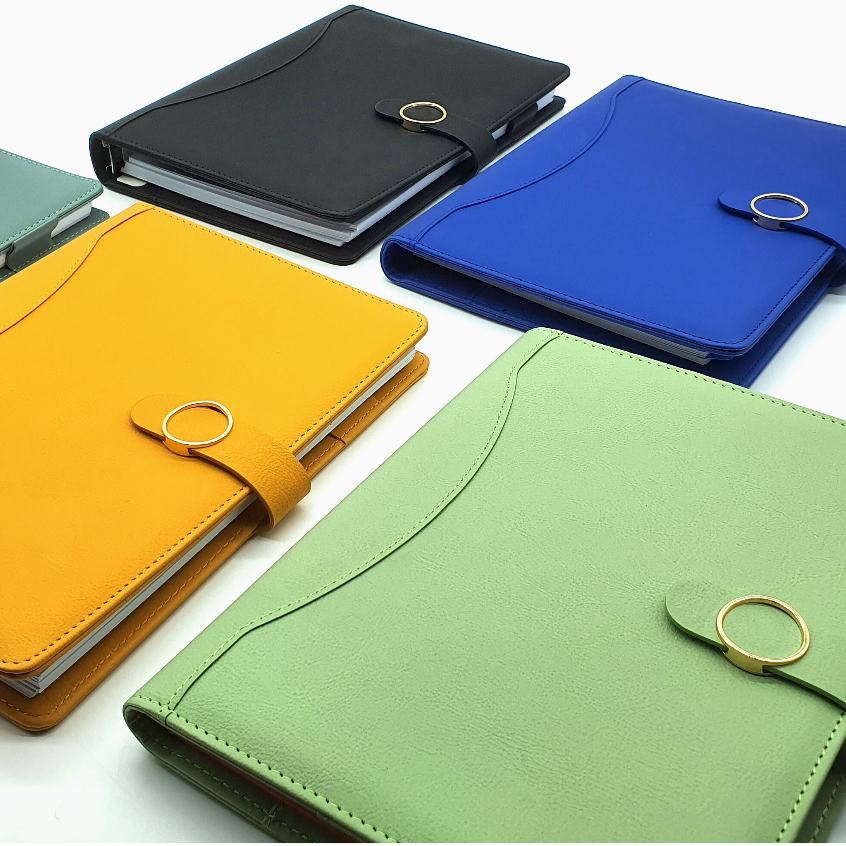 2026 Diary Planner A5 PU Organizer 6 O Ring Binder Loose Leaf Monthly ...