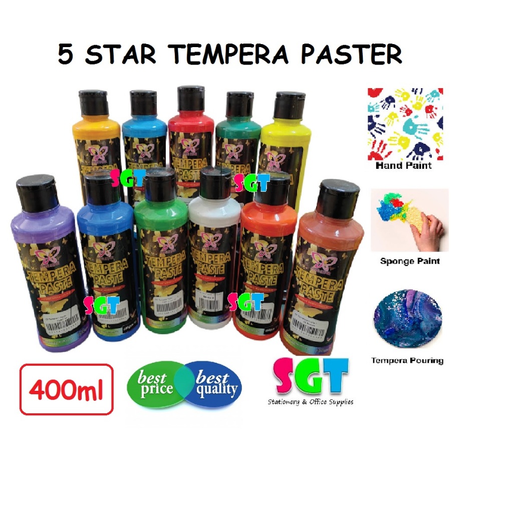 Tempera Paste 400ML+- (12 Colours Available) | Shopee Malaysia