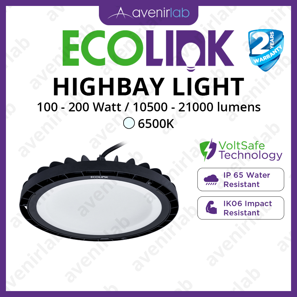 ECOLINK LED Highbay Light IP65 Weatherproof for Outdoor Indoor High ...