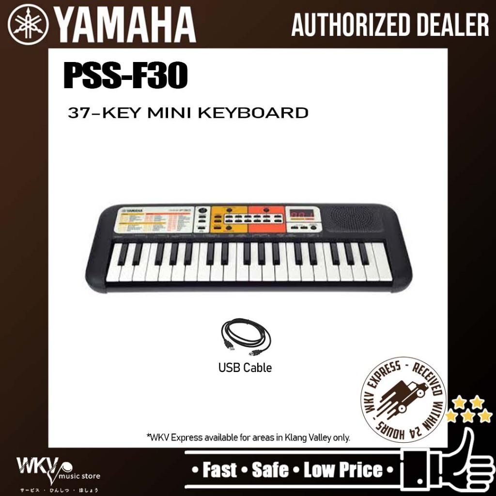 Yamaha PSS-F30 37 Key Mini Keyboard Electronic Music Piano (PSSF30 PSS ...