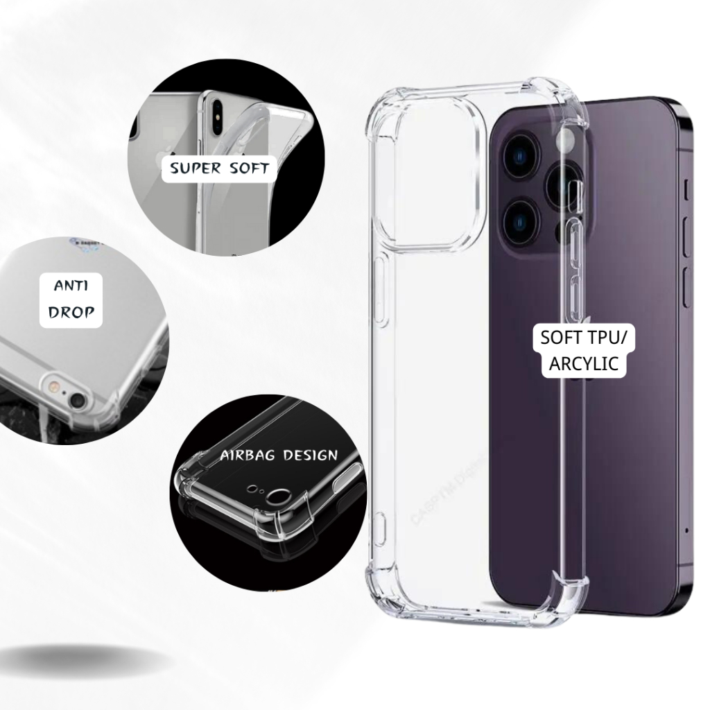 INFINIX SMART 6,ZERO X,ZERO X NEO SOFT TPU CLEAR SILICON AIRBAG ANTISHOCK CASE COVER | Shopee ...