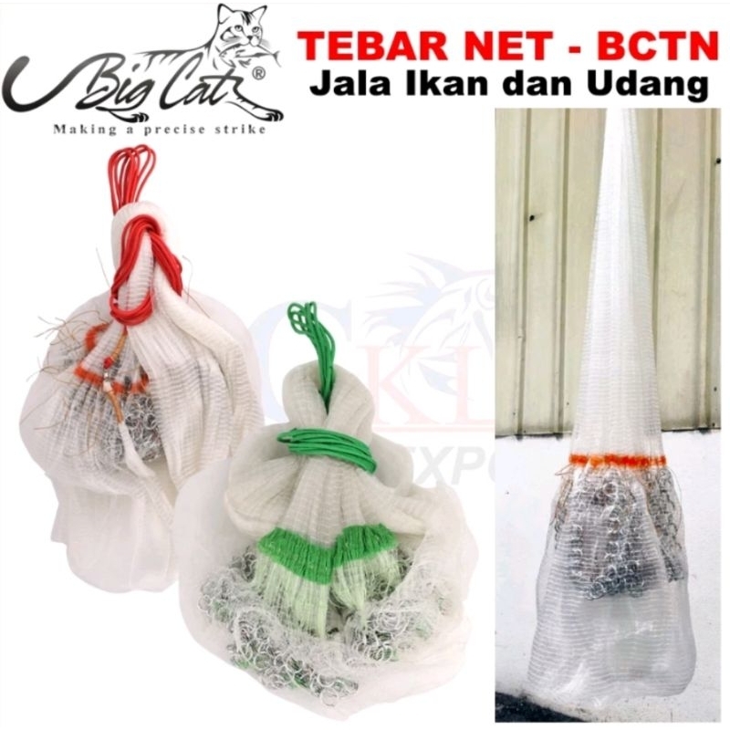 JALA TANGSI UDANG IKAN JENAMA BIG CAT TEBAR NET BTCN FISHING NET ...