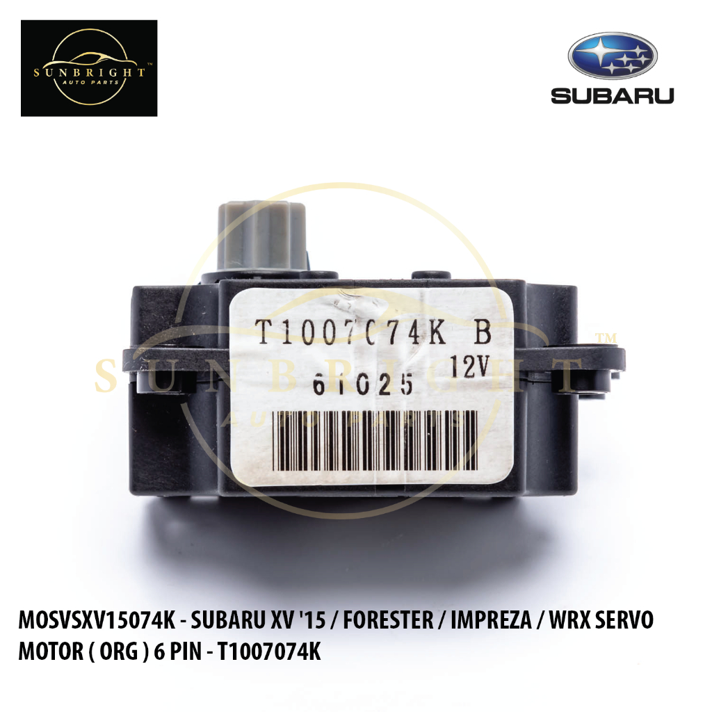 SUBARU XV '15 / FORESTER / IMPREZA / WRX SERVO MOTOR ( ORG ) 6 PIN ...