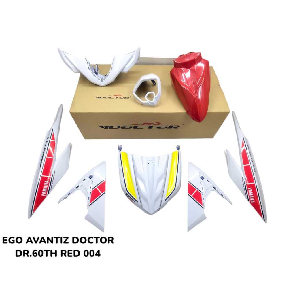 OEM Cover Sets Yamaha EGO Avantiz CoverSet Plug And Play PNP White Red ...