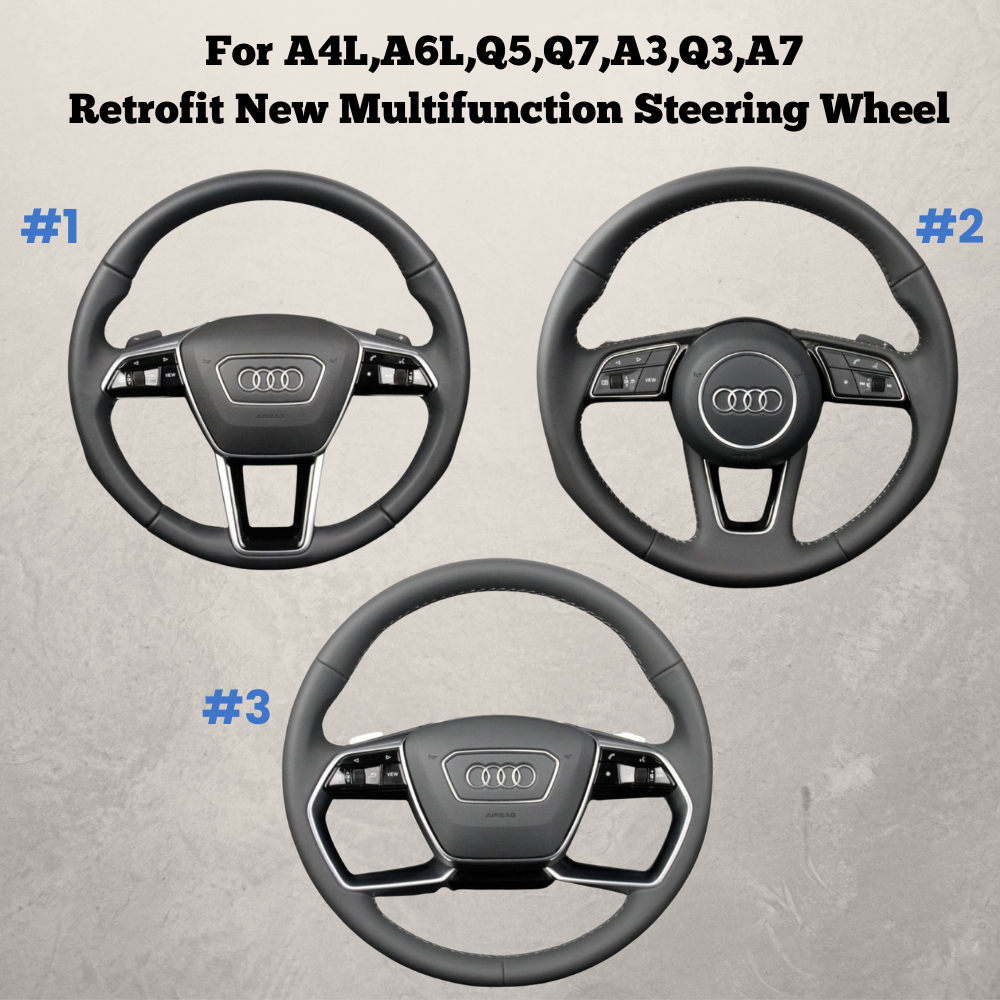 FREE INSTALL AUDI For A4L,A6L,Q5,Q7,A3,Q3,A7 Retrofit New Multifunction Steering Wheel | Shopee ...