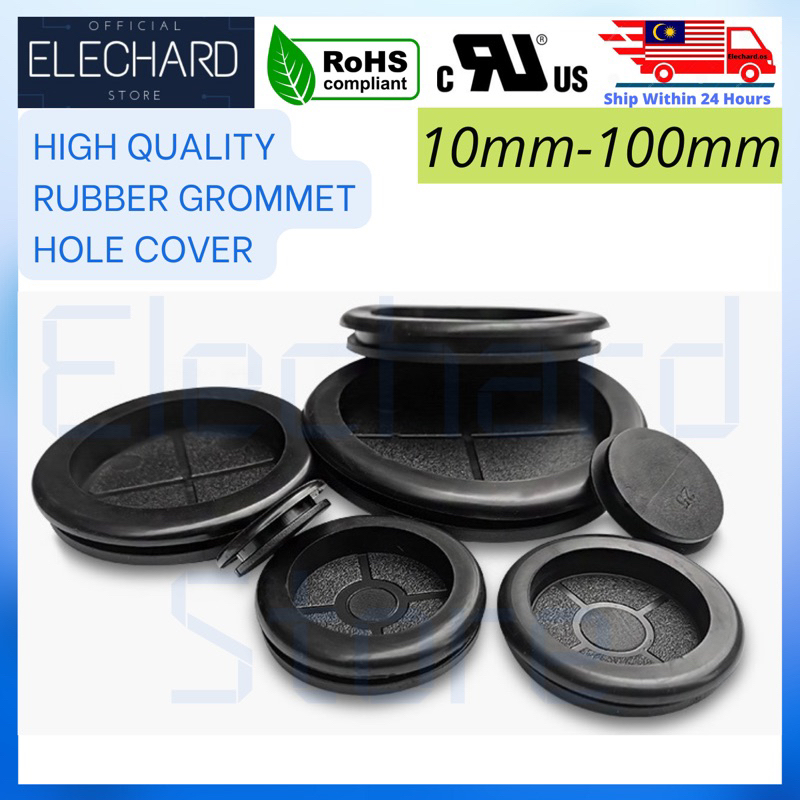 1Pc 10mm-100mm High Quality Rubber Grommet Panel Hole Cover Cable Wire ...