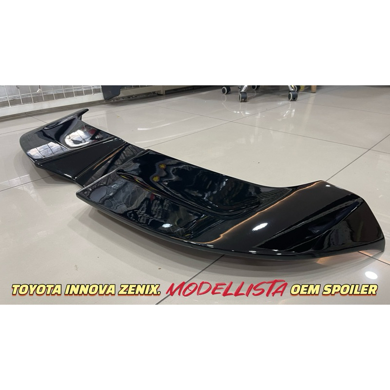 TOYOTA INNOVA ZENIX 2023 MODELLISTA OEM SPOILER WITH PAINT GLOSSY BLACK ...