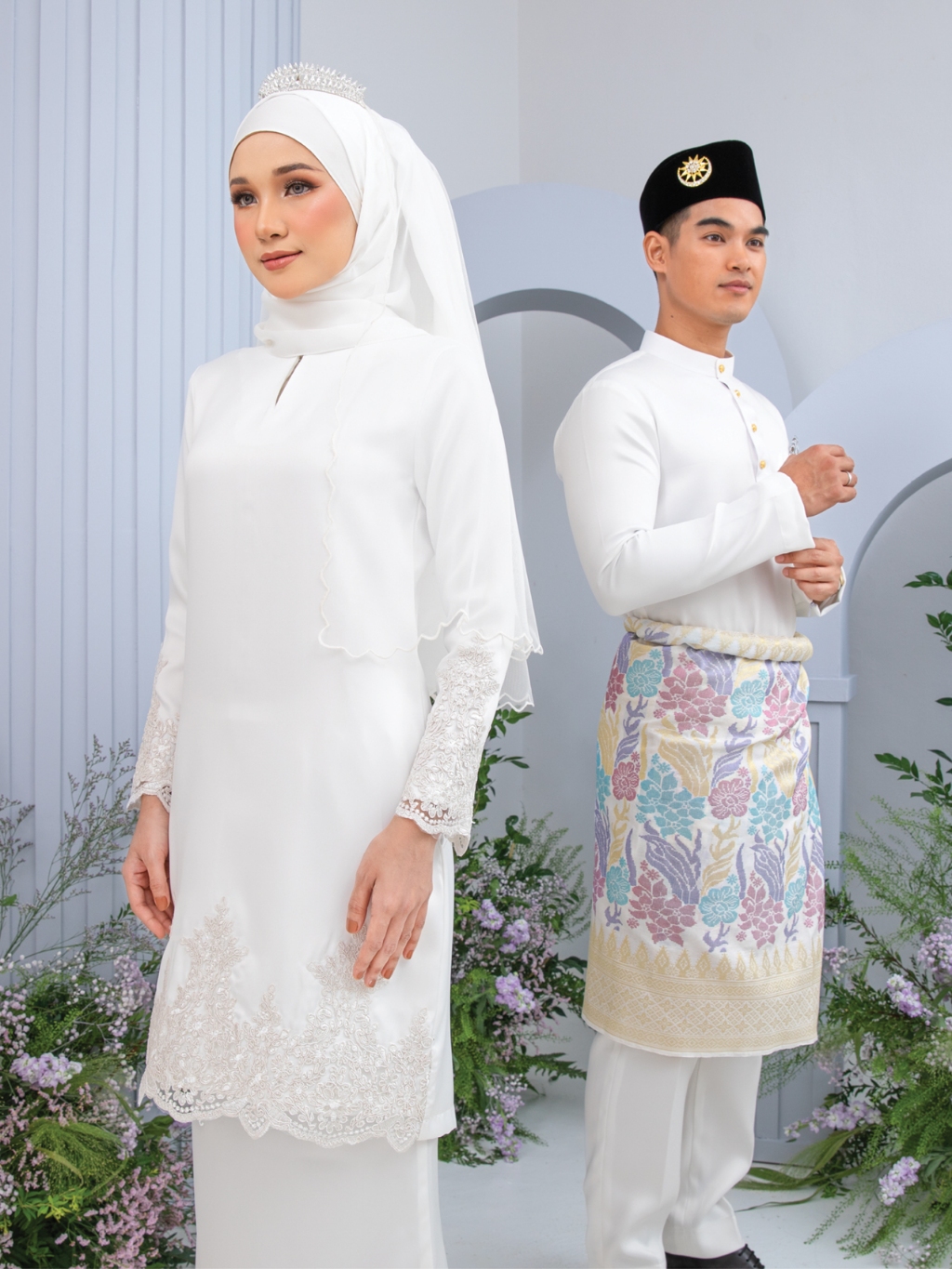 BAJU NIKAH | ALYA COUPLE SET - Off White | Shopee Malaysia