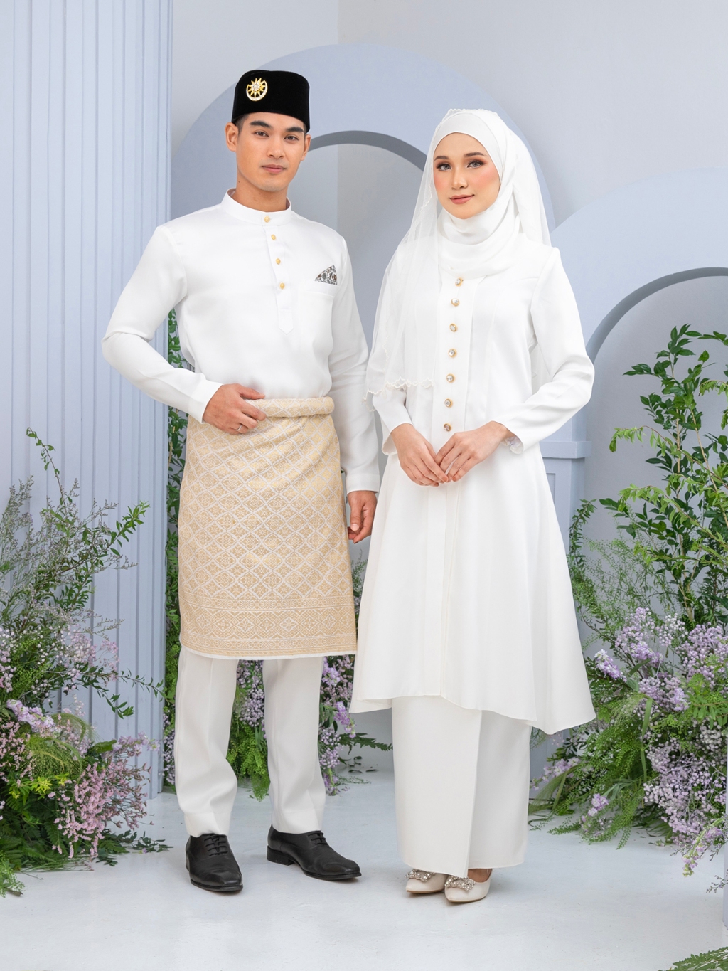 BAJU NIKAH | KUNTUM COUPLE SET - Off White | Shopee Malaysia