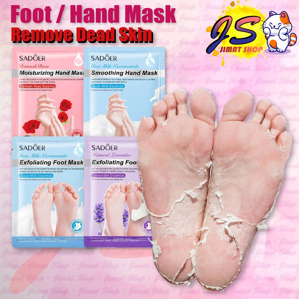 Sadoer Exfloliating Foot Mask Dead Skin Remover Whitening Moisturizing ...