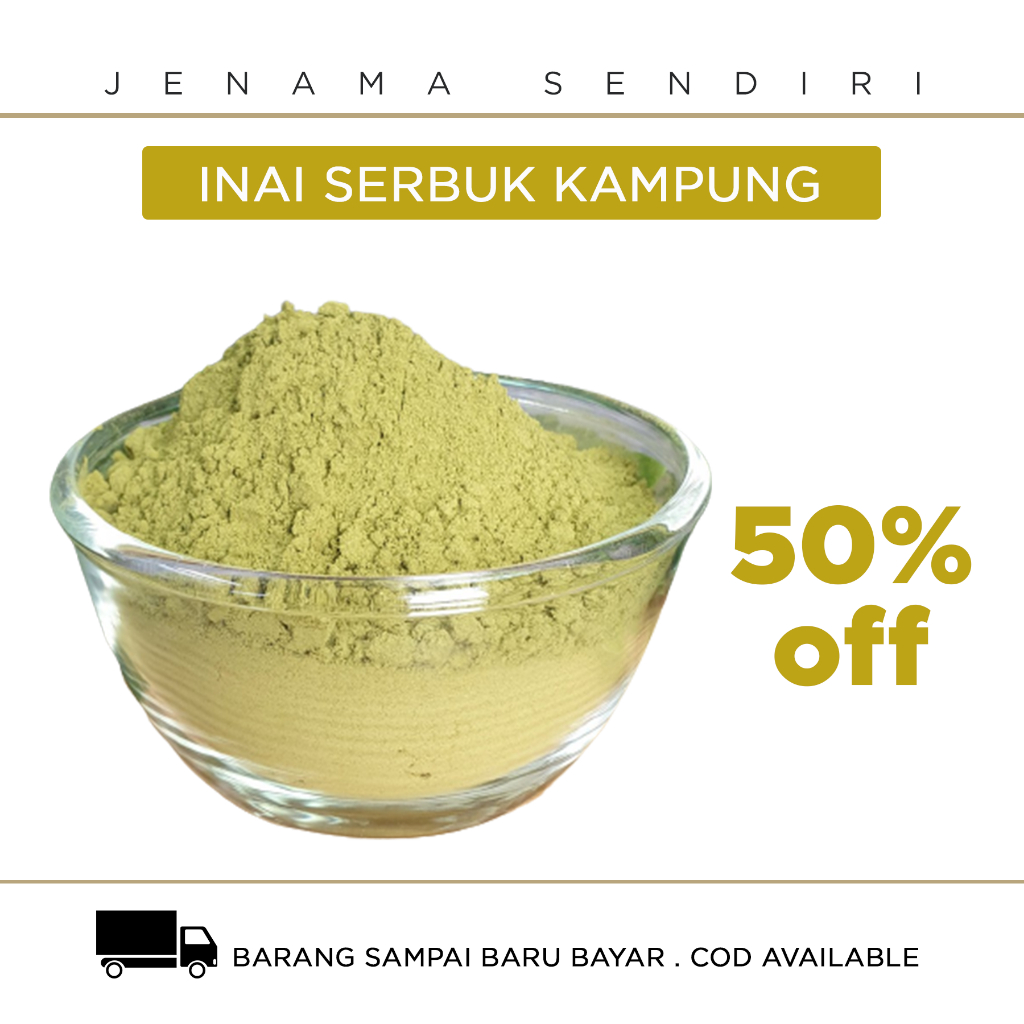 SERBUK INAI KAMPUNG henna original powder merah perkahwinan hias kuku ...