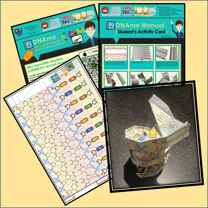 DNAme 3D DNA Paper Model with Augmented Reality (AR) | Shopee Malaysia
