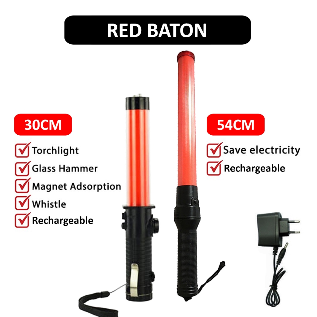 Rechargeable SOS Baton Emergency Safety Torchlight Light Security LED ...