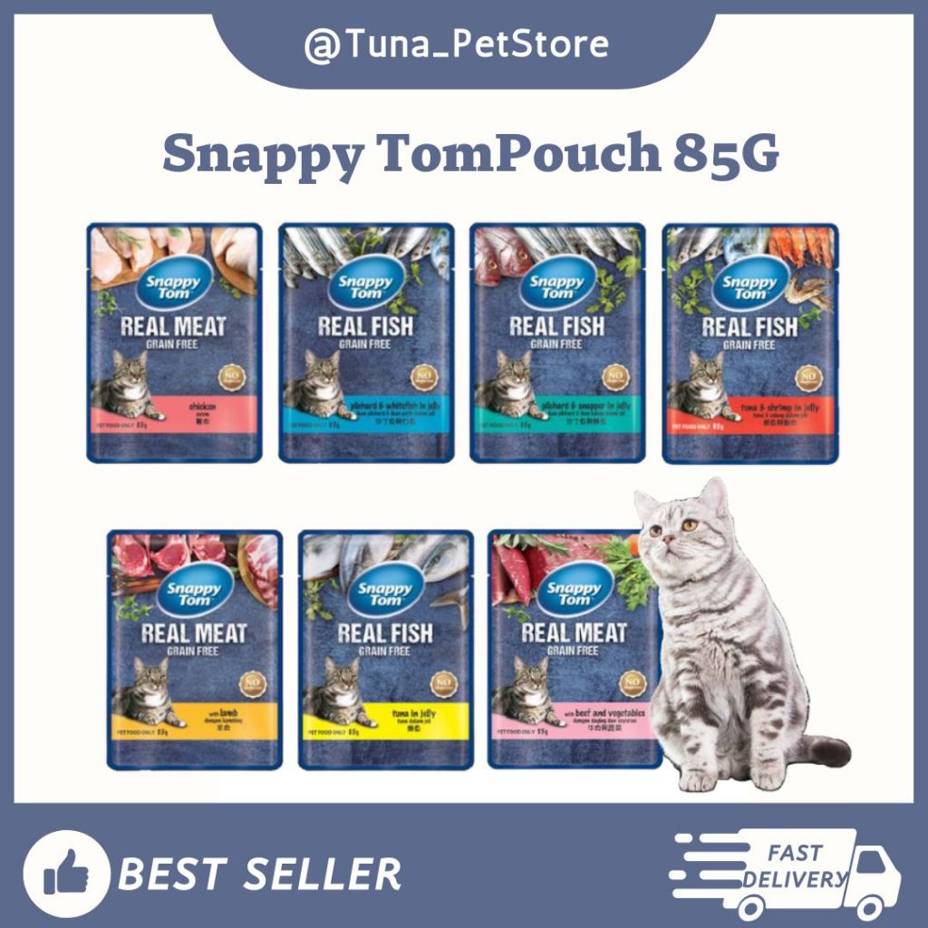 Snappy tom Pouch (Cat Wet Food) - 85g | Shopee Malaysia