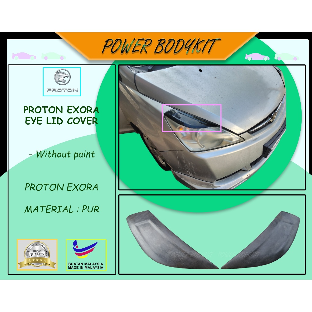 READY STOCK Proton Exora Eye Lid Eyelid Cover Head Lamp Cover Material ...