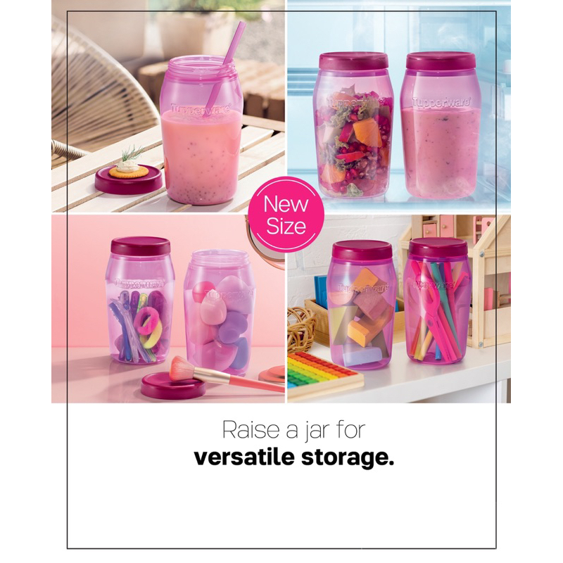 Tupperware Vineyard Universal Jar 4 units 825ml new size limited ...