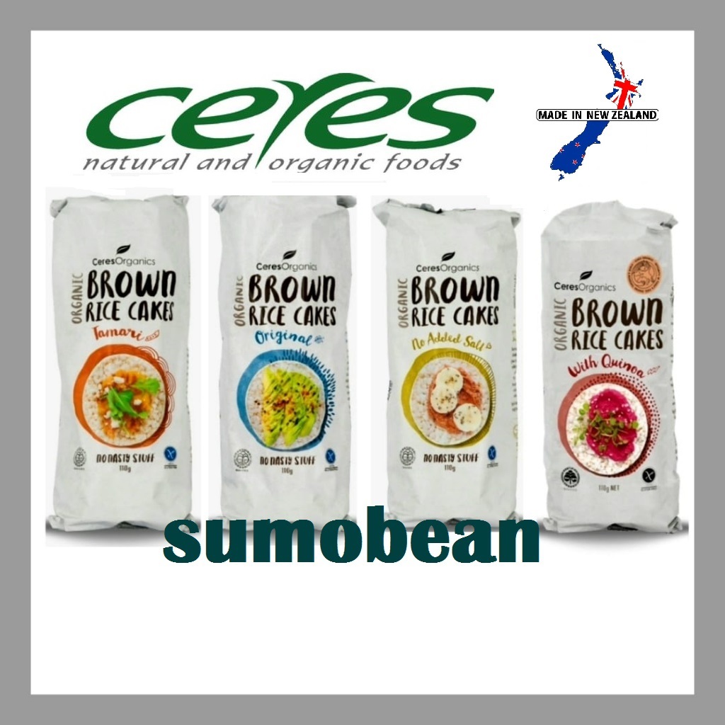 CERES ORGANIC BROWN RICE CAKES Original / No Added Salt / Tamari ...
