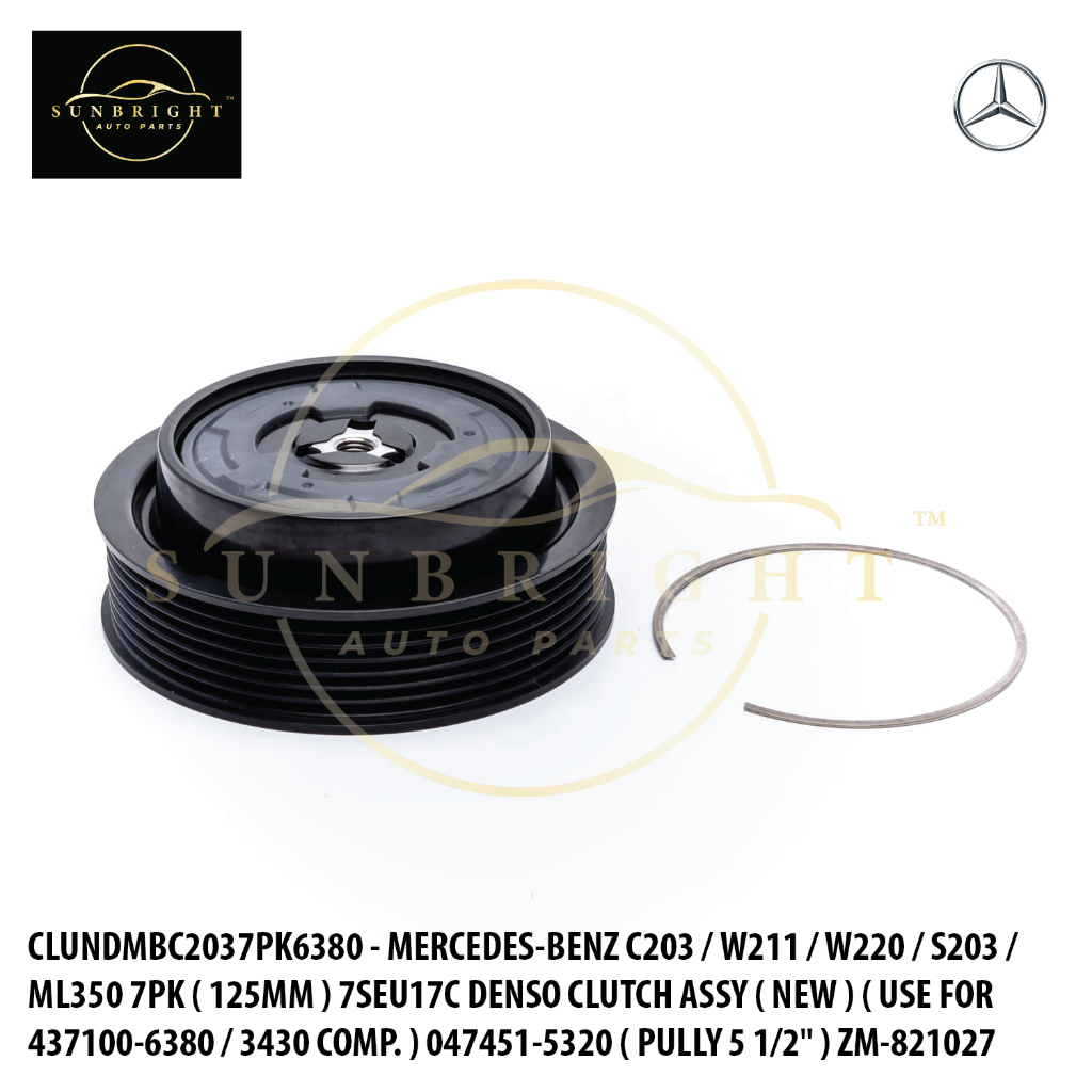 MERCEDES-BENZ C203 / W211 DENSO CLUTCH ASSY ( NEW ) ( USE FOR 437100 ...