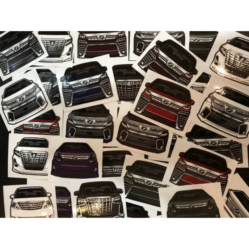Toyota Alphard Vellfire UV sticker | Shopee Malaysia