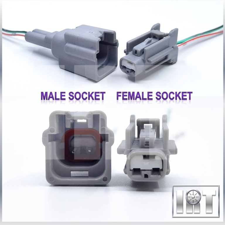 2 Pin ABS Socket Nissan Sentra Subaru Wheel Speed Sensor Soket Enjin ...