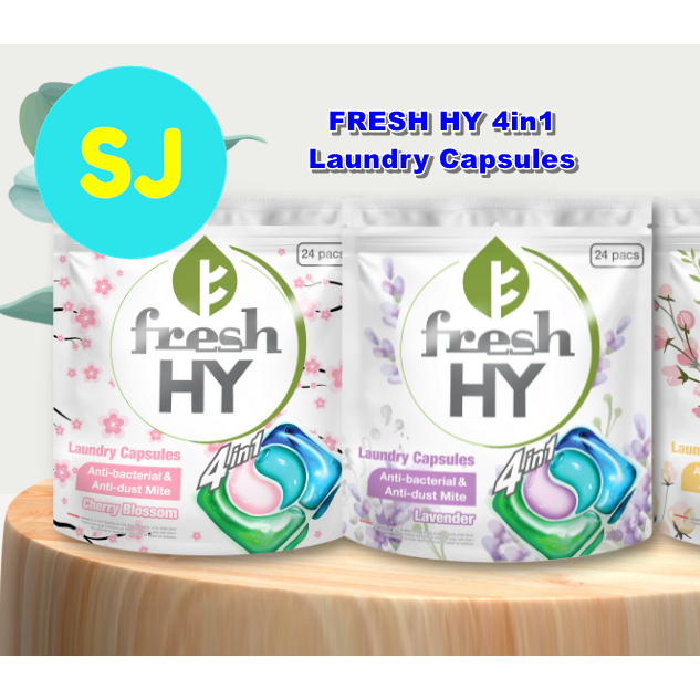 FRESH HY 4in1 Laundry Capsules 10ml x 24pcs Refill | Shopee Malaysia
