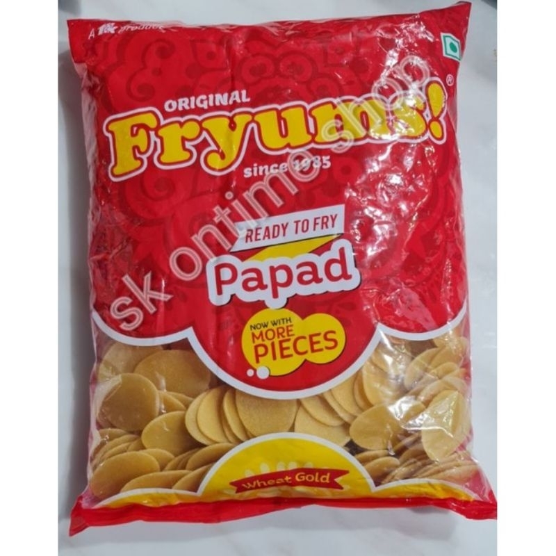 Ready Stock!! Fryums PANI PURI PAPAD Halal 1kg Exp 05/2026 | Shopee ...