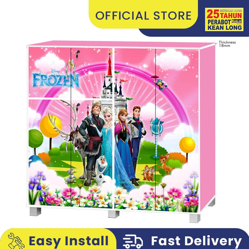 KLSB Almari Kartun 3 Pintu / Cartoon Wardrobe / Almari Kanak-Kanak ...