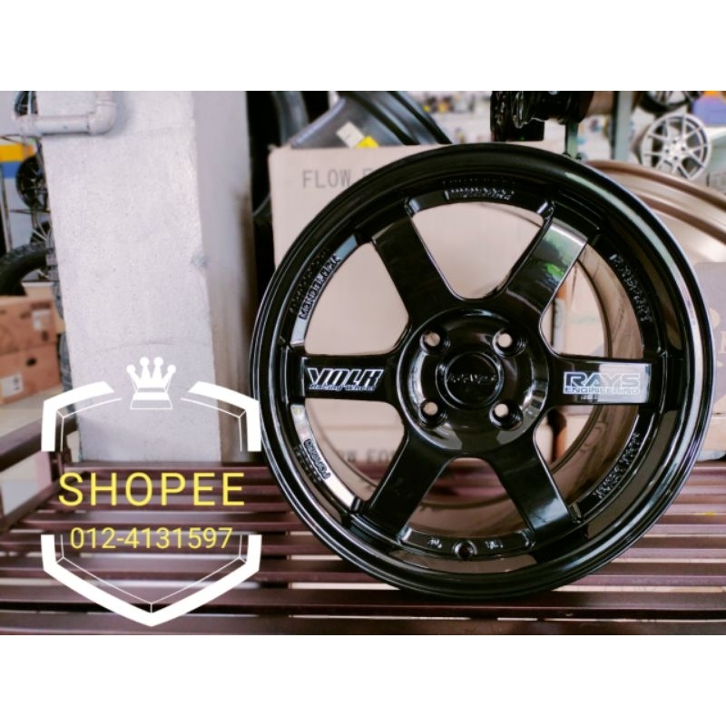NEW SPORT RIM 15 INCH RAYS TE37 RM780 1SET 4BIJI ( KENA BELI 2KALI 1PAY 2BIJI POS 1BOX)(需要结账2单1单 ...