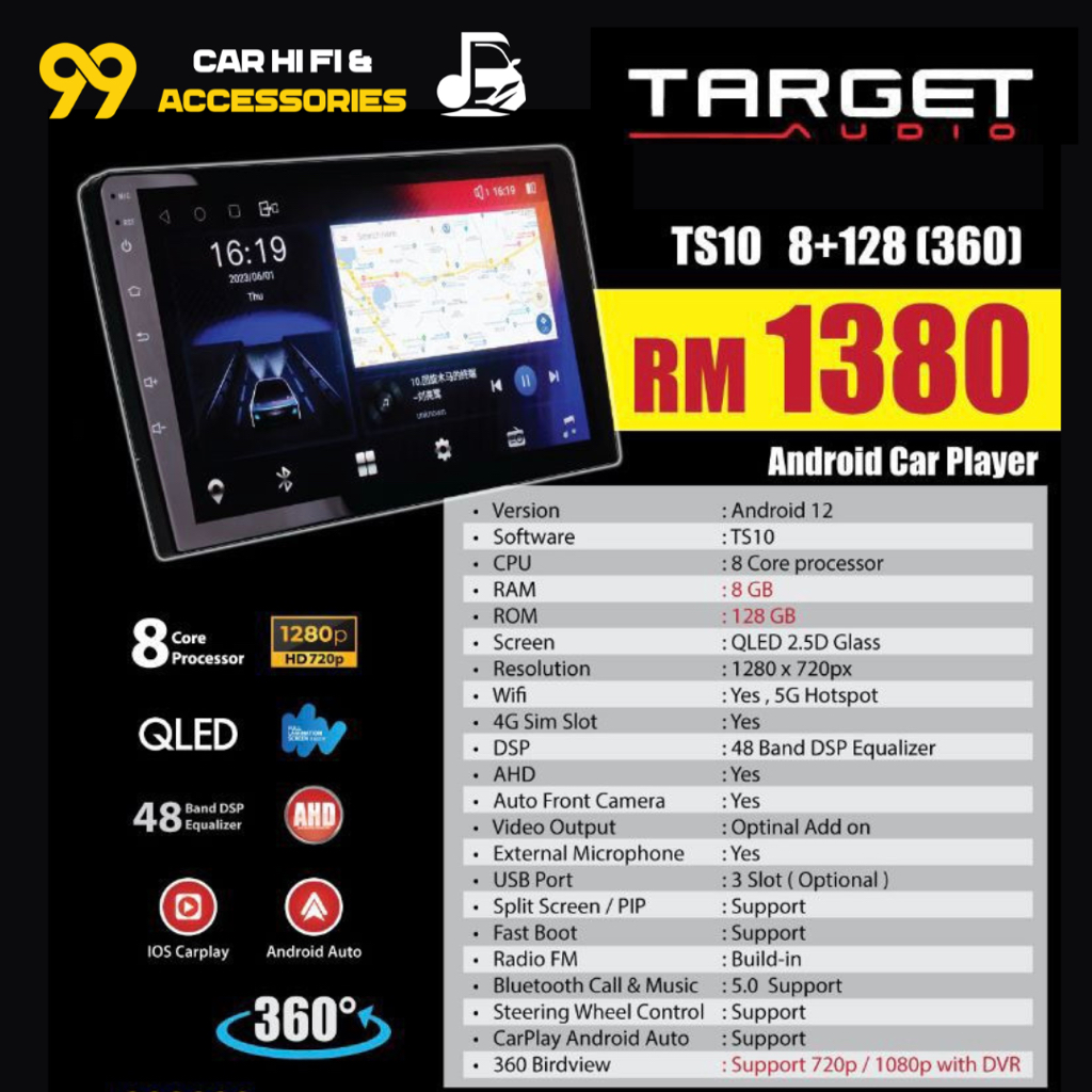 TARGET AUDIO TS10 ANDROID PLAYER (8+128) | Shopee Malaysia