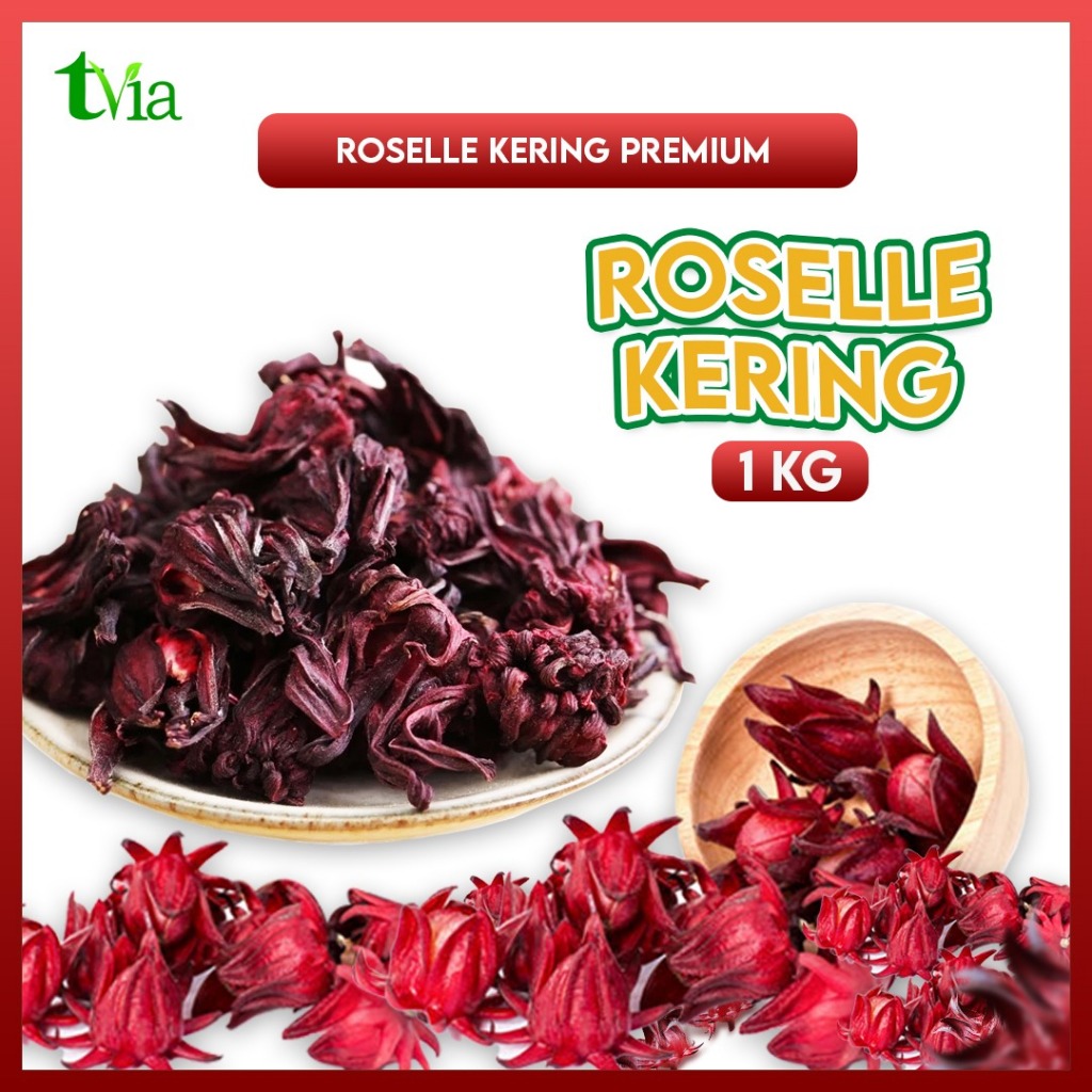 roselle kering premium 1kg | roselle kering | roselle tea |Dried roselle flower | Roselle ...