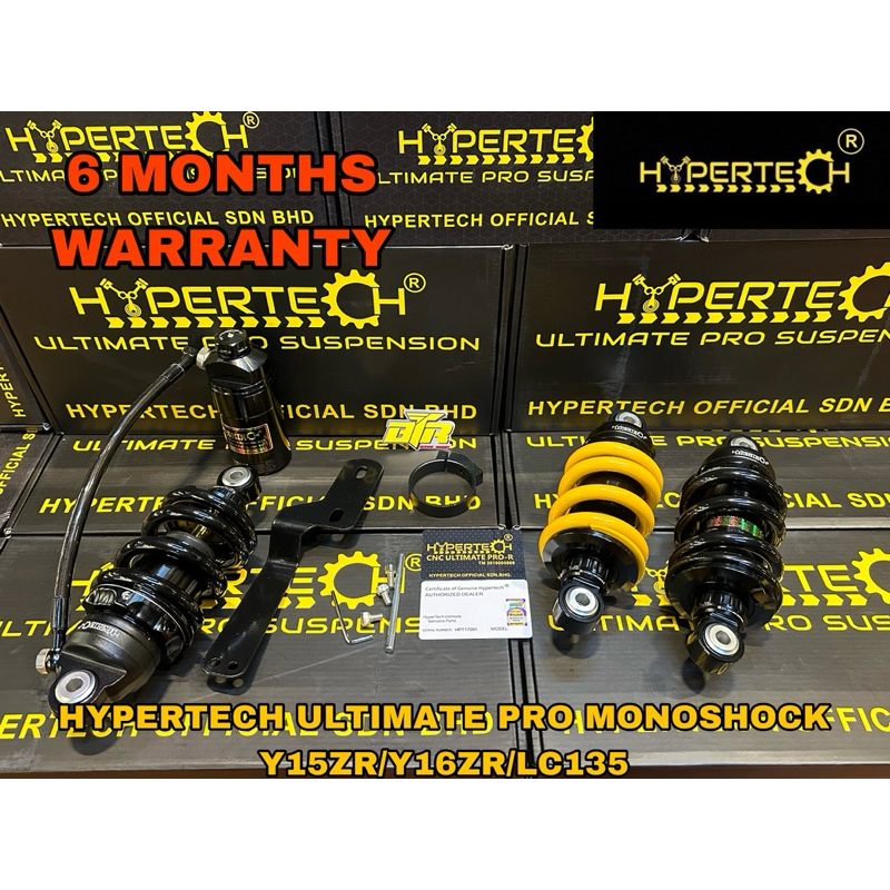 HYPERTECH ULTIMATE PRO ADJUSTABLE MONOSHOCK PREMIUM BLACK SERIES Y15ZR ...