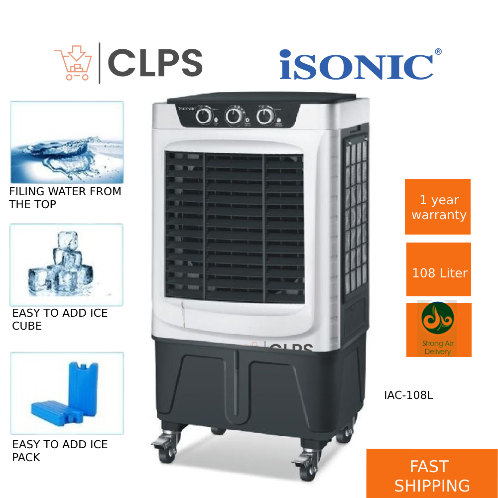 Isonic Air Cooler Evaporative (108L) IAC-108L IAC108L | Shopee Malaysia