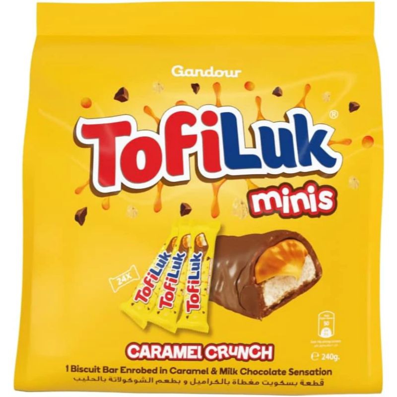 TOFILUK CARAMEL CRUNCH CHOCOLATE BAR MINIS 10G 1BAG OF 30PCS | Shopee ...