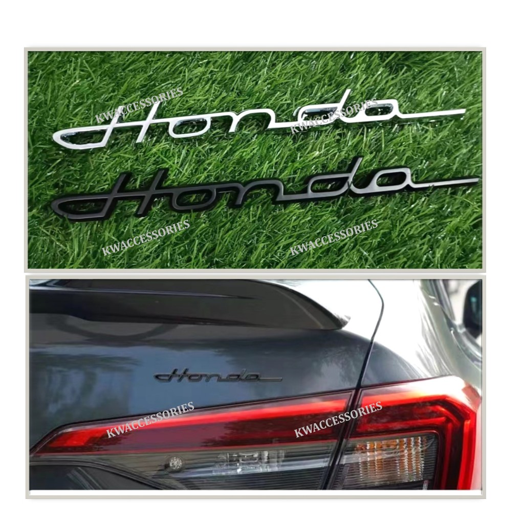 HONDA 3D ABS Logo Honda City Italic Font Design Style Logo Emblem RS ...