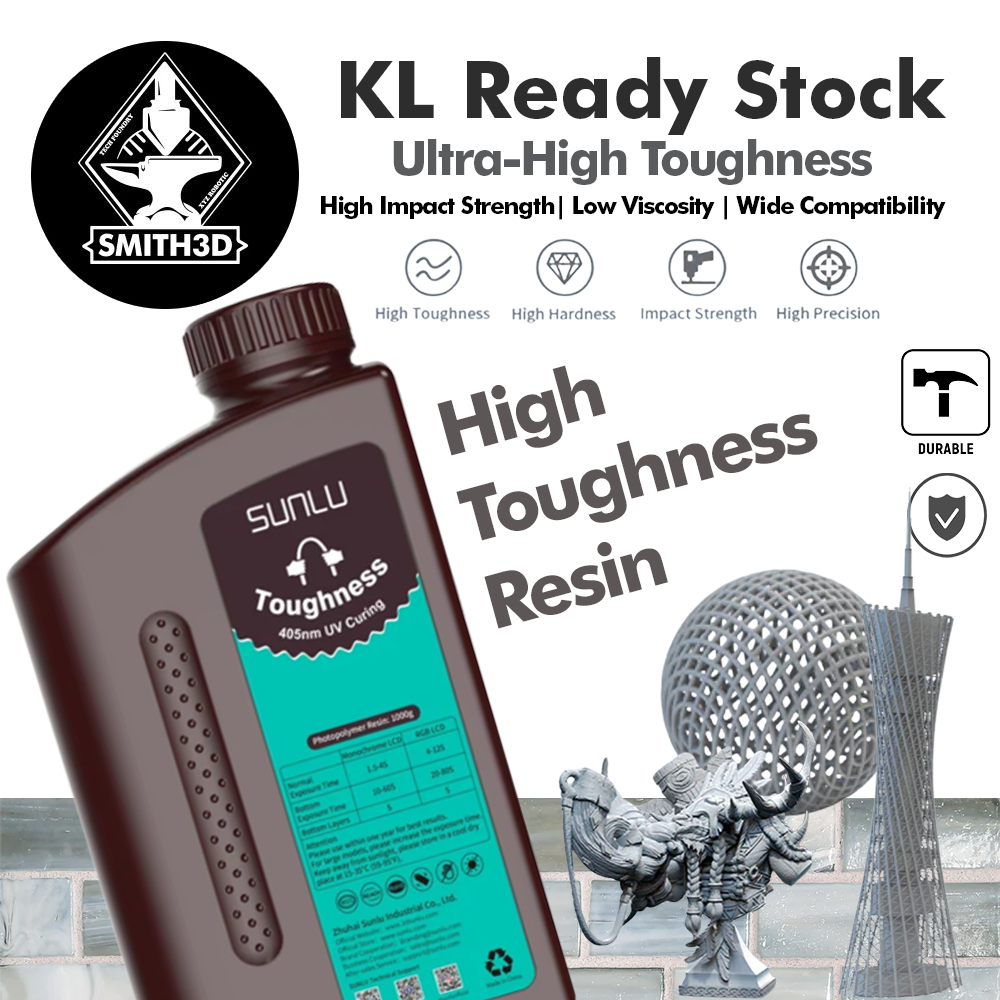 SUNLU High Toughness 3D Printer Resin, Fast Curing Strong 405nm ...