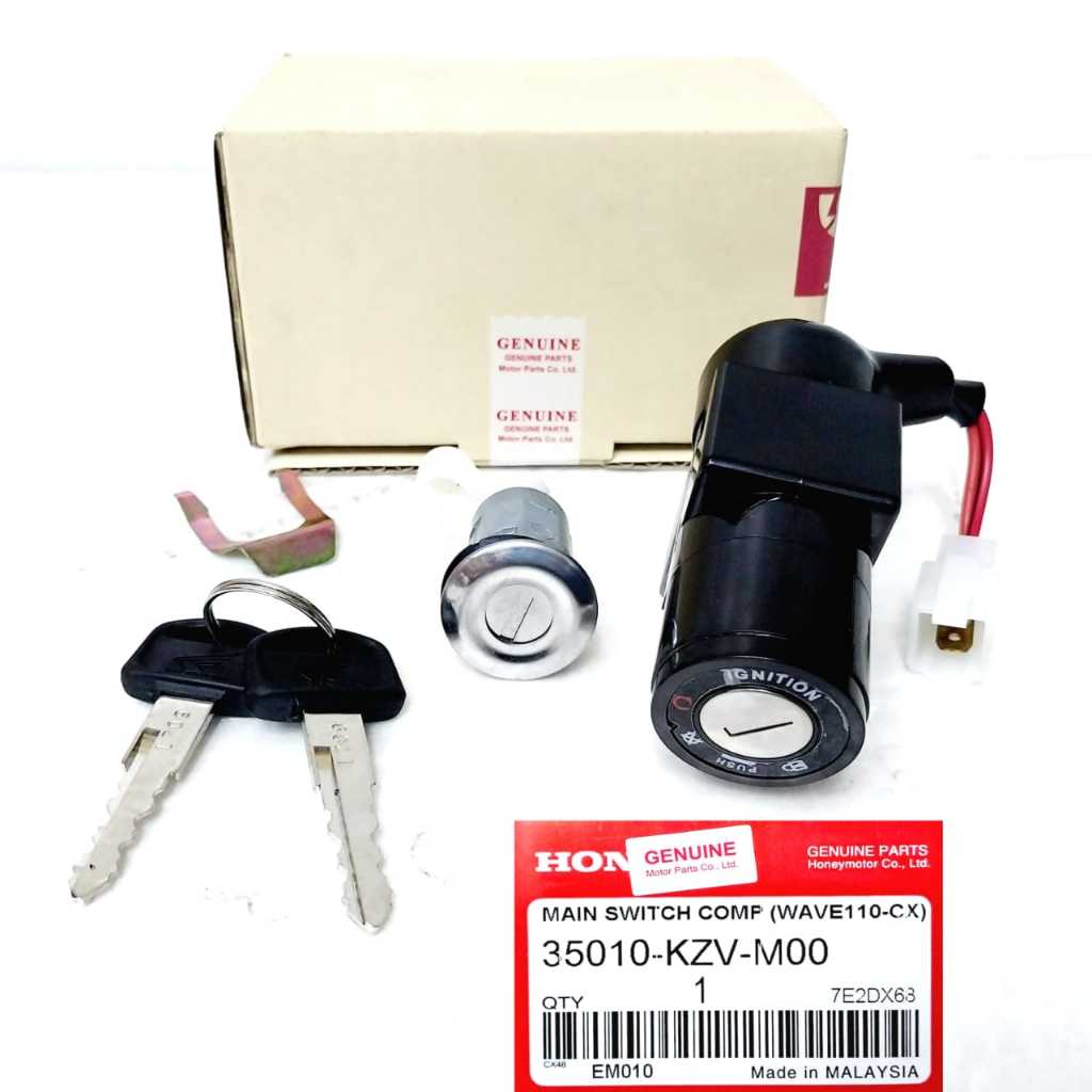 MAIN SWITCH WAVE 110-CX W110-CX KEY SET ORIGINAL | Shopee Malaysia