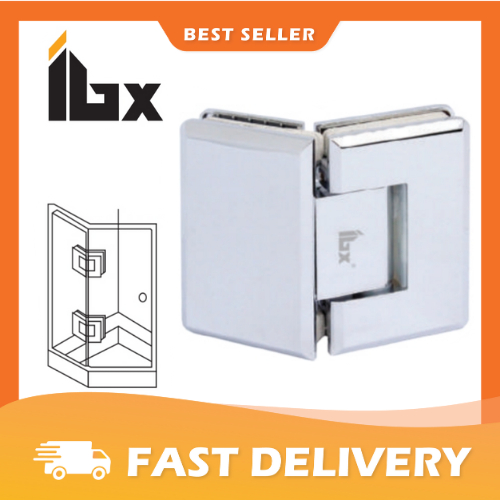 Shower Door Hinge Fitted : 8mm, 10mm, 12mm glass thickness Finished ...