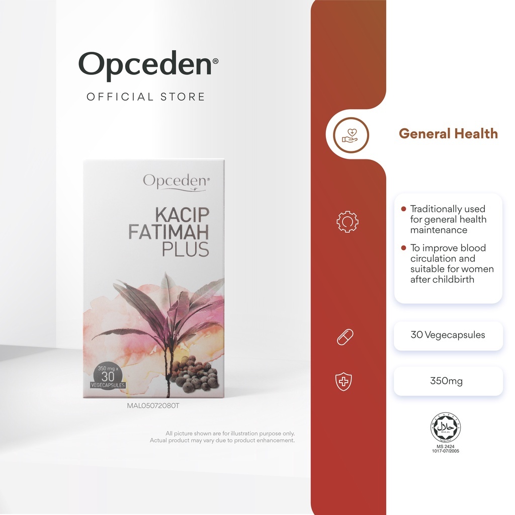 Opceden Kacip Fatimah Plus (350mg x 30's) | Shopee Malaysia