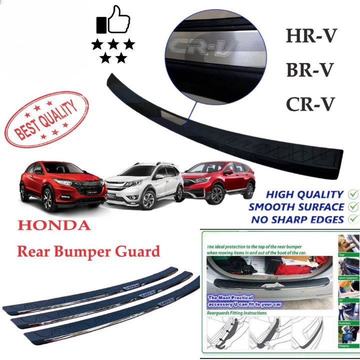 HONDA Rear Bumper Guard Honda BRV HRV CRV Rear Bumper Protect OEM HIGH ...