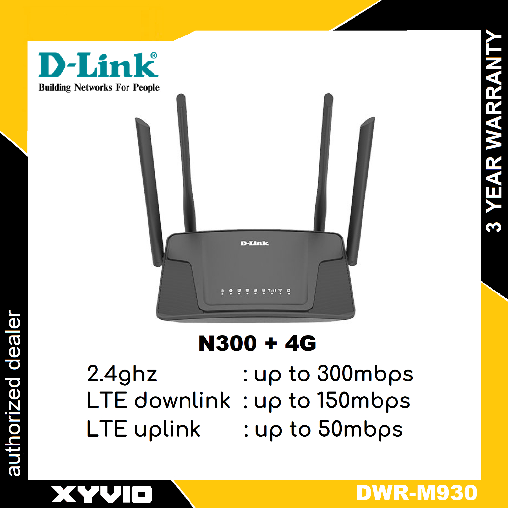 D-LINK DWR-M930 N300 4G LTE Router 4G Modem | Shopee Malaysia