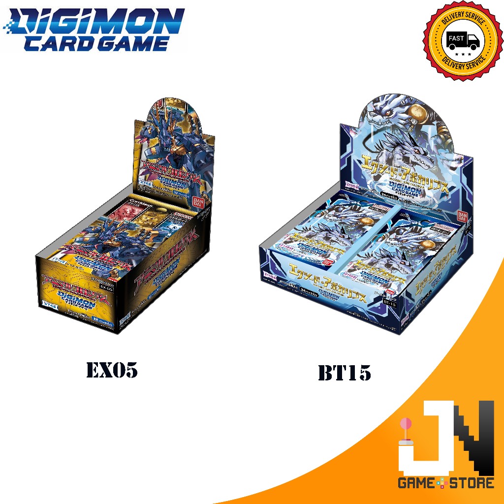 Digimon TCG EX05 Animalcoliseum / BT15 Exceed Apocalypse Booster Box (Japan Version)(NEW ...