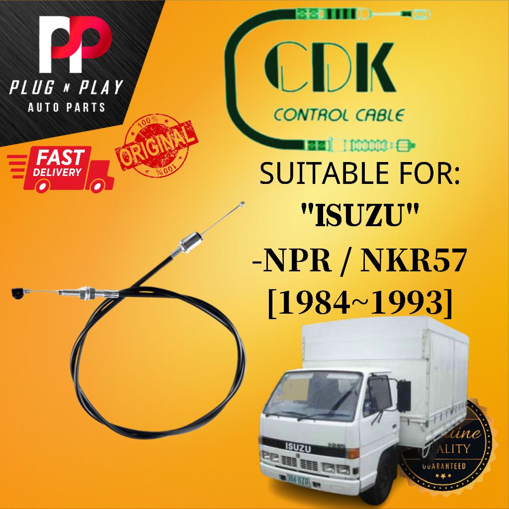 ISUZU NPR / NKR57 [1984~1993] CDK ACCELERATOR CABLE ( ACC CABLE ...