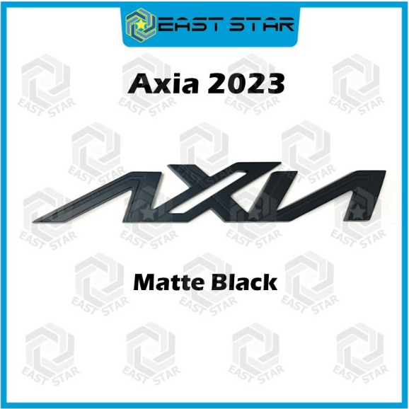 Original Perodua Axia 2023 Logo Emblem Matte Black Carbon Fibre Chrome ...
