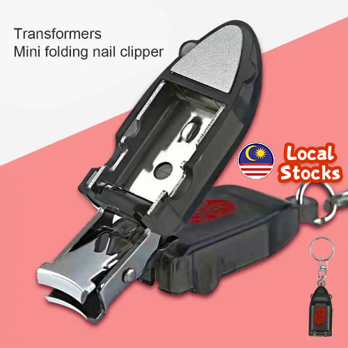 Mini Folding Nail Clippers Portable Keychain Stainless Steel Nail ...