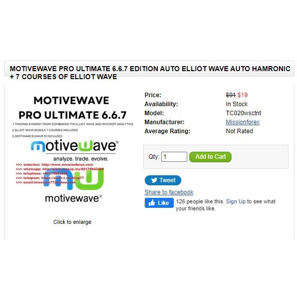 MOTIVEWAVE PRO ULTIMATE 6.6.7 EDITION AUTO ELLIOT WAVE AUTO HAMRONIC + 7 COURSES OF ELLIOT WAVE ...